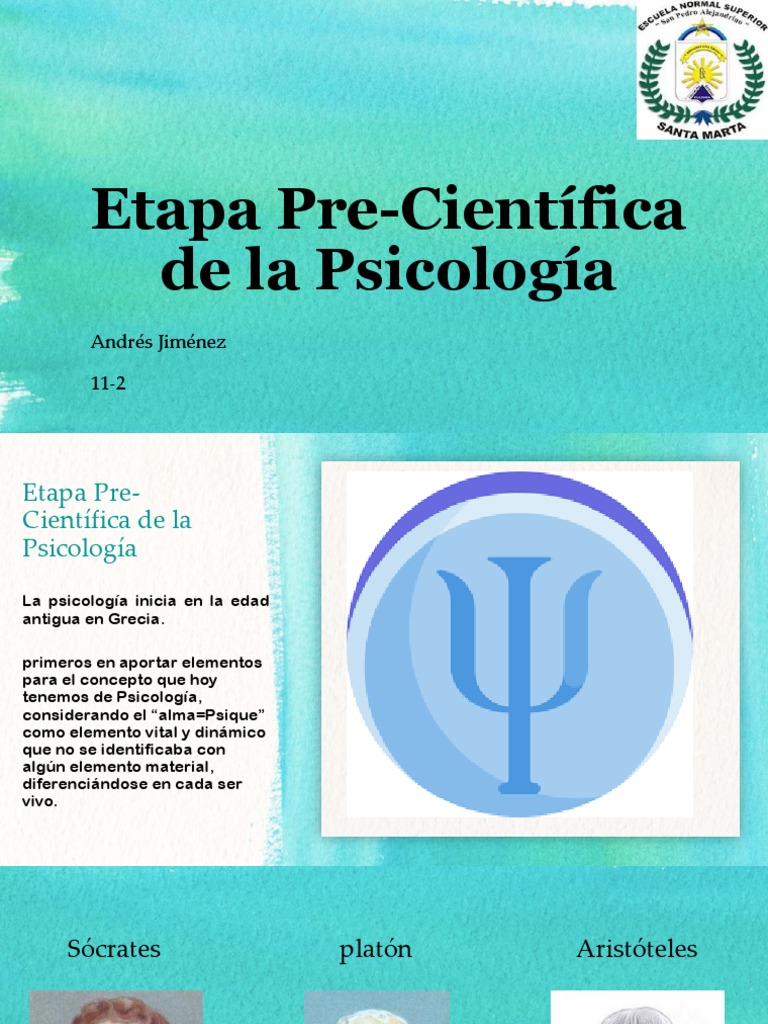 Etapa Pre-Científica de La Psicología PDF | PDF