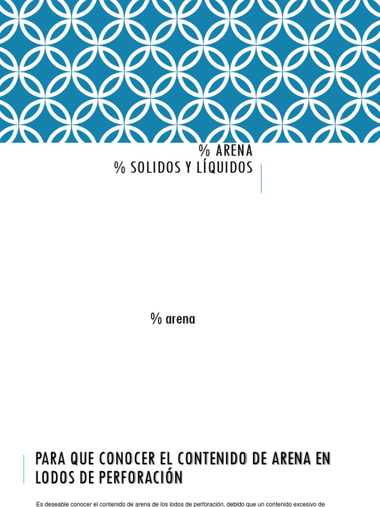 Porcentaje de Arena y Solidos | Descargar gratis PDF | Emulsión | Petróleo