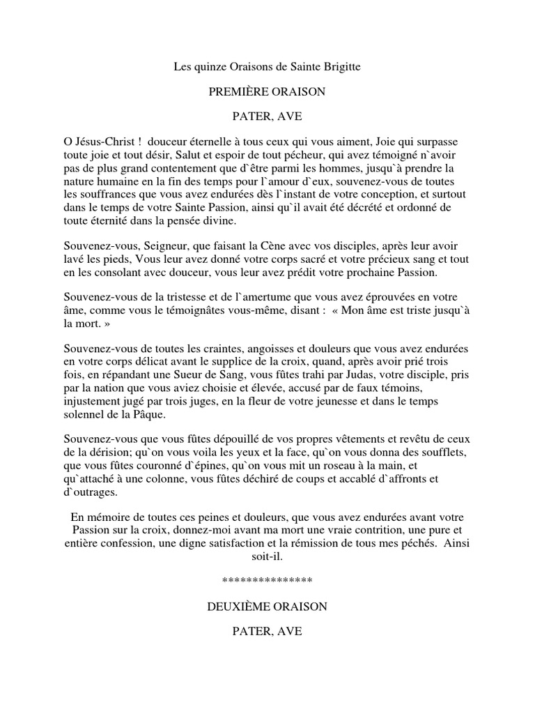 15 Oraisons PDF | PDF | Âme | Doctrines et croyances religieuses