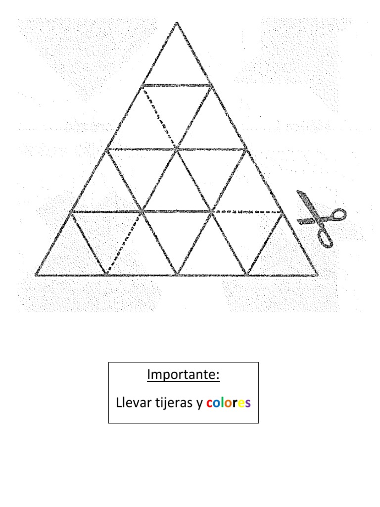 Hoja Triangular - Tijeras PDF | PDF