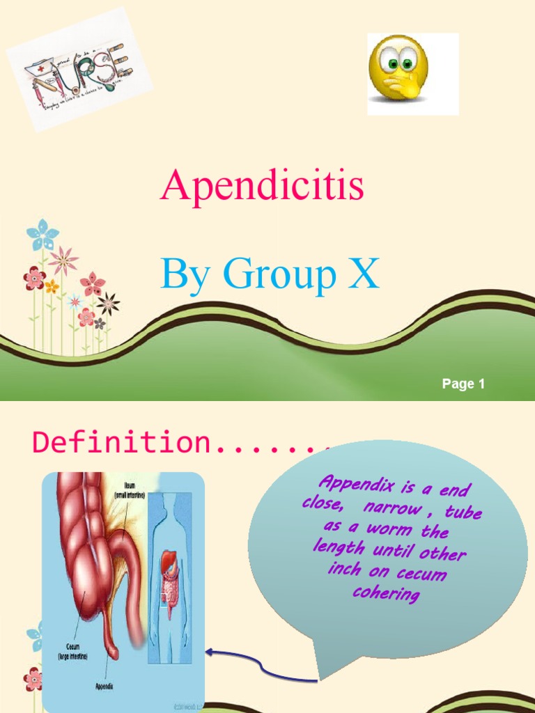 Appendicitis Group X | PDF