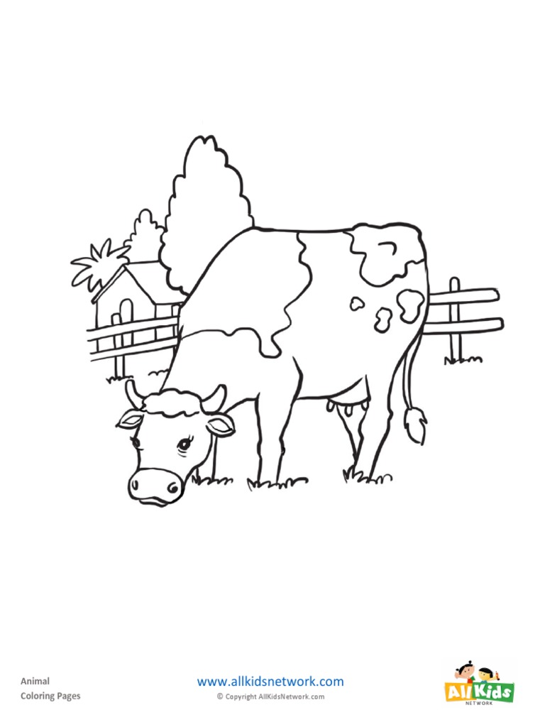 Cow Coloring Page | PDF