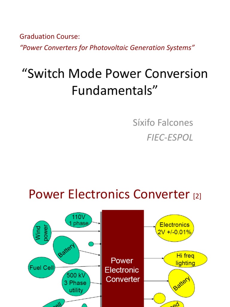 "Switch Mode Power Conversion Fundamentals": Síxifo Falcones | PDF ...