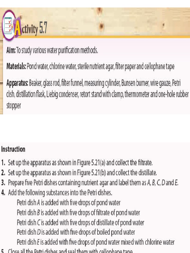 Activity 5.7 Science Form 2 KSSM | PDF