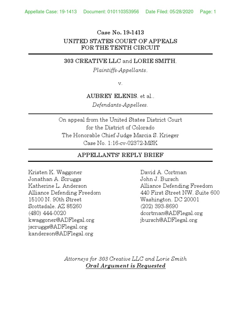 Appellants' Reply Brief | PDF | Standing (Law) | Complaint