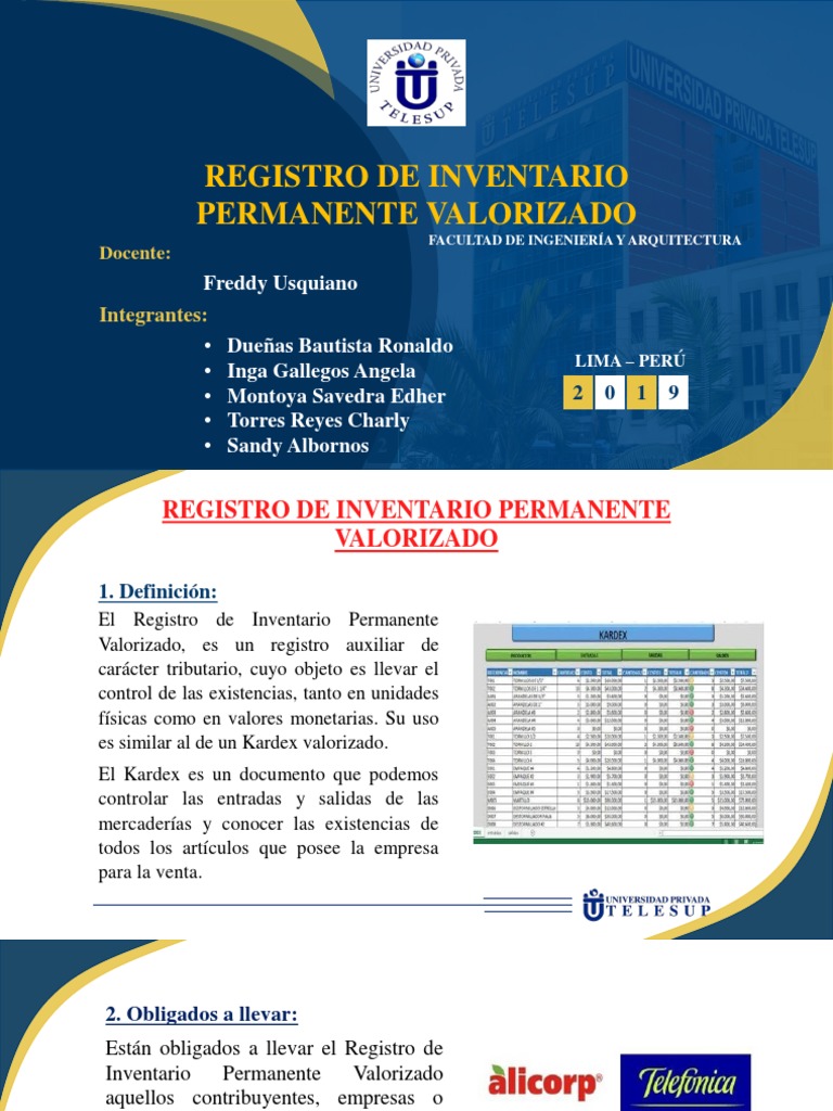 Registro de Inventario Permanente Valorizado. | PDF | Inventario ...