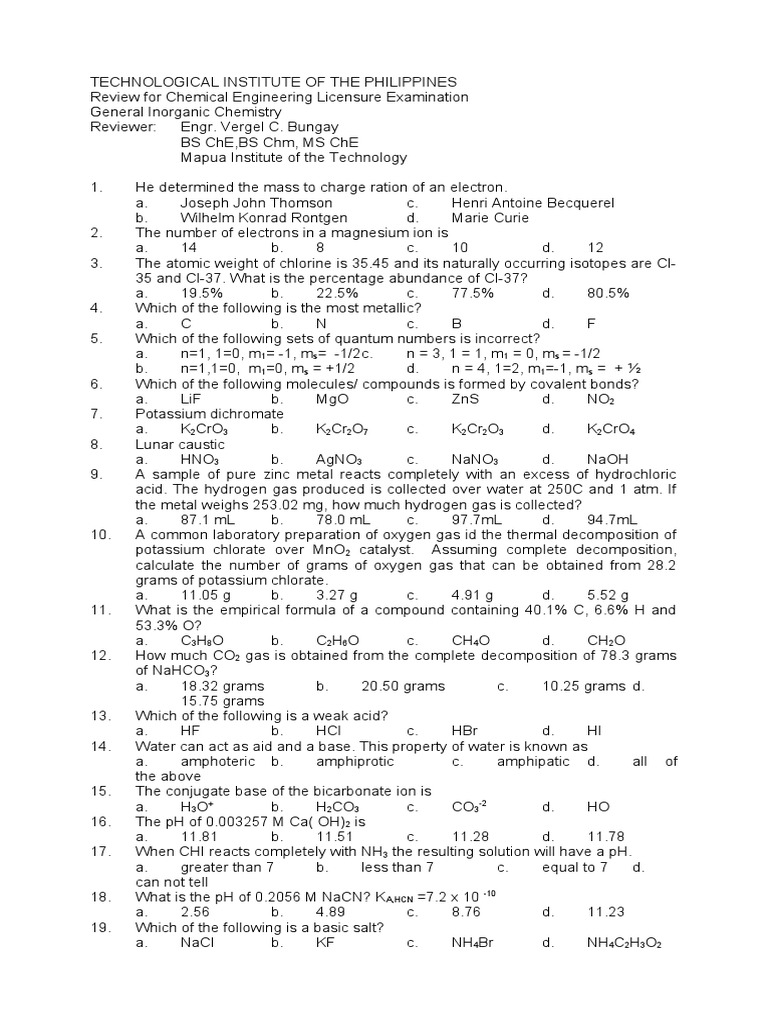 General Inorganic Chemistry | PDF | Acid | Mole (Unit)