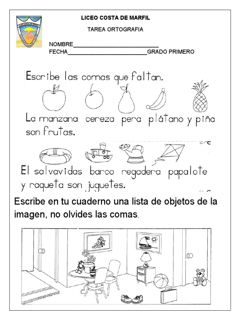 Guia Tarea Ortografia | PDF | Métodos y materiales de enseñanza