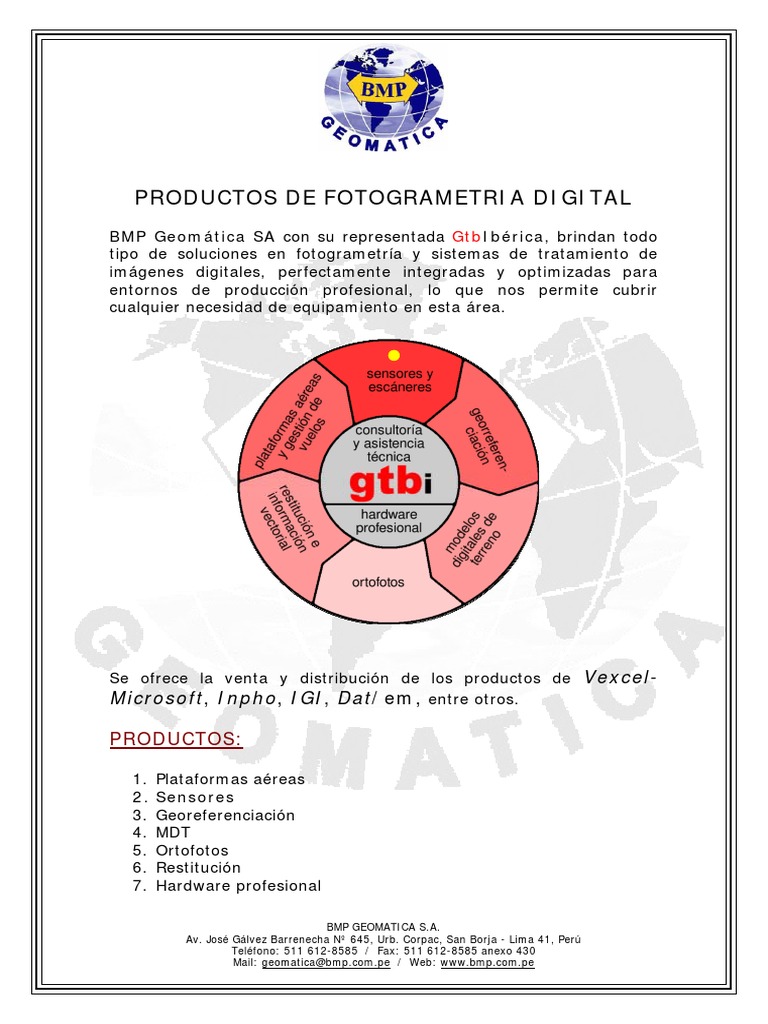 Cámara Vexcel UltraCam Xp: Fotogrametría Aérea | PDF | Dispositivo de ...