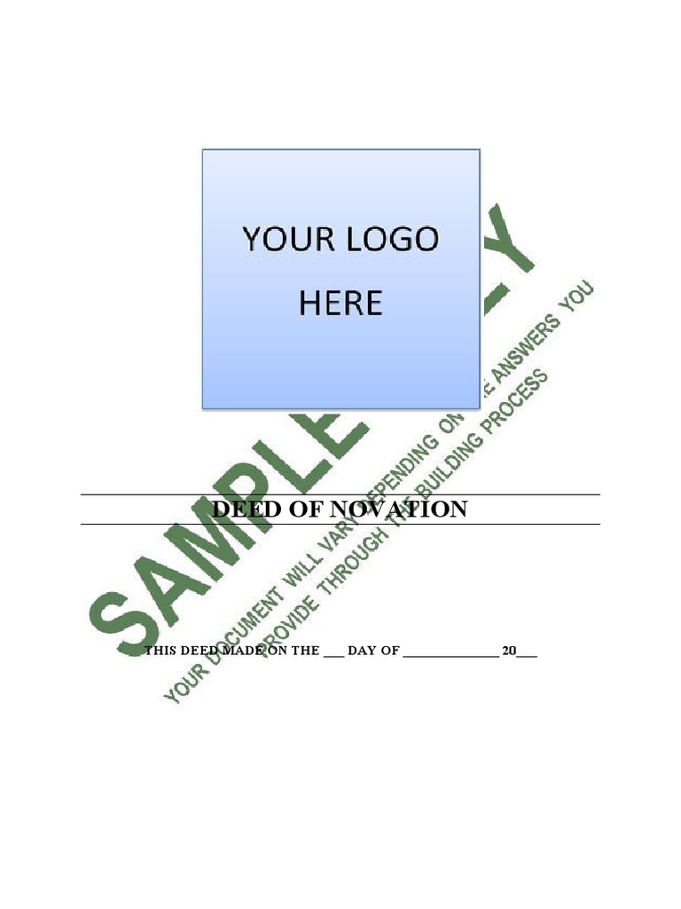 Deed of Novation | PDF | Deed | Breach Of Contract