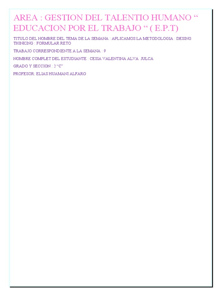 Presentacion de Trabajos Ept | PDF