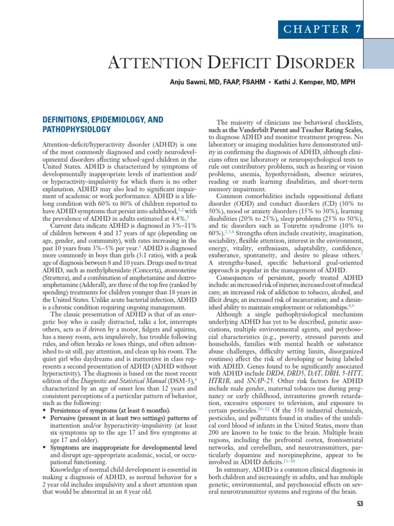 Chapter 7 - Attention Deficit Disorder - 2018 - Integrative Medicine ...