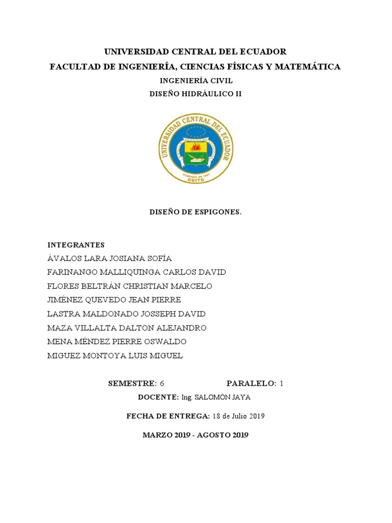 Diseño de espigones para la protección de márgenes en ríos del litoral ...