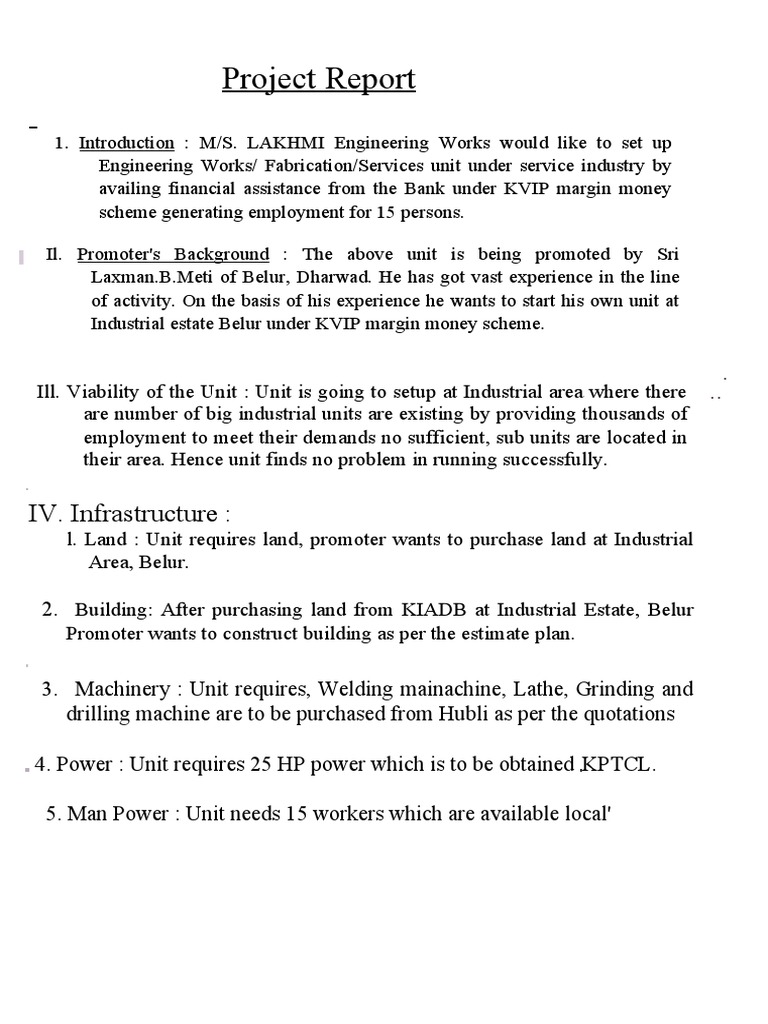 Project Report Lakshmi Engineering 2020 | PDF | Economies | Business