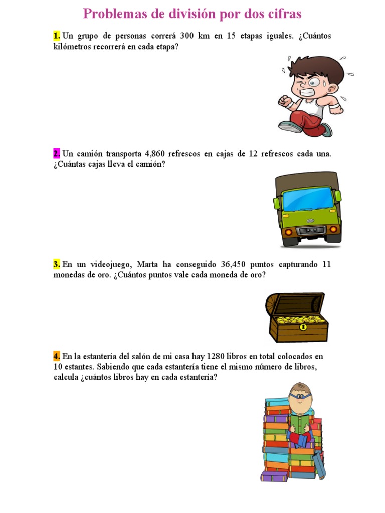 Problemas de División Por Dos Cifras | PDF | Violencia | Agitación