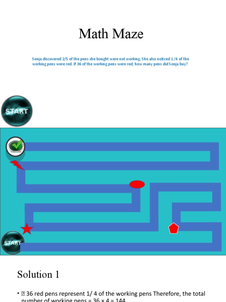 Math Maze | PDF