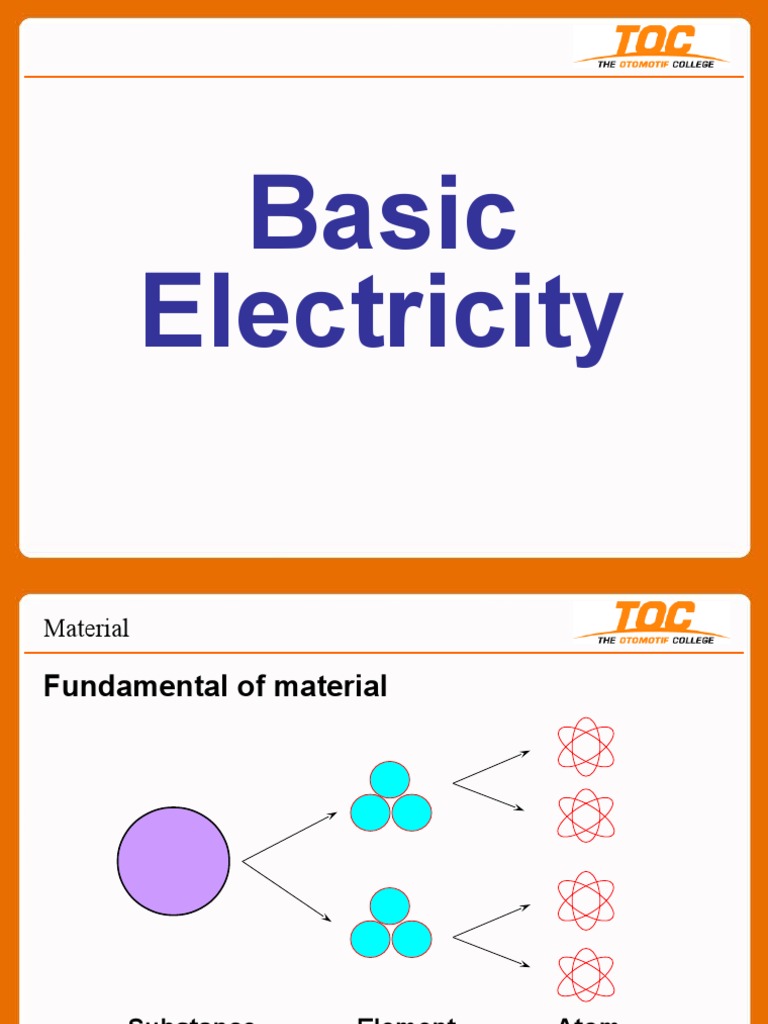 Basic Electricity Fundamentals | PDF | Series And Parallel Circuits ...