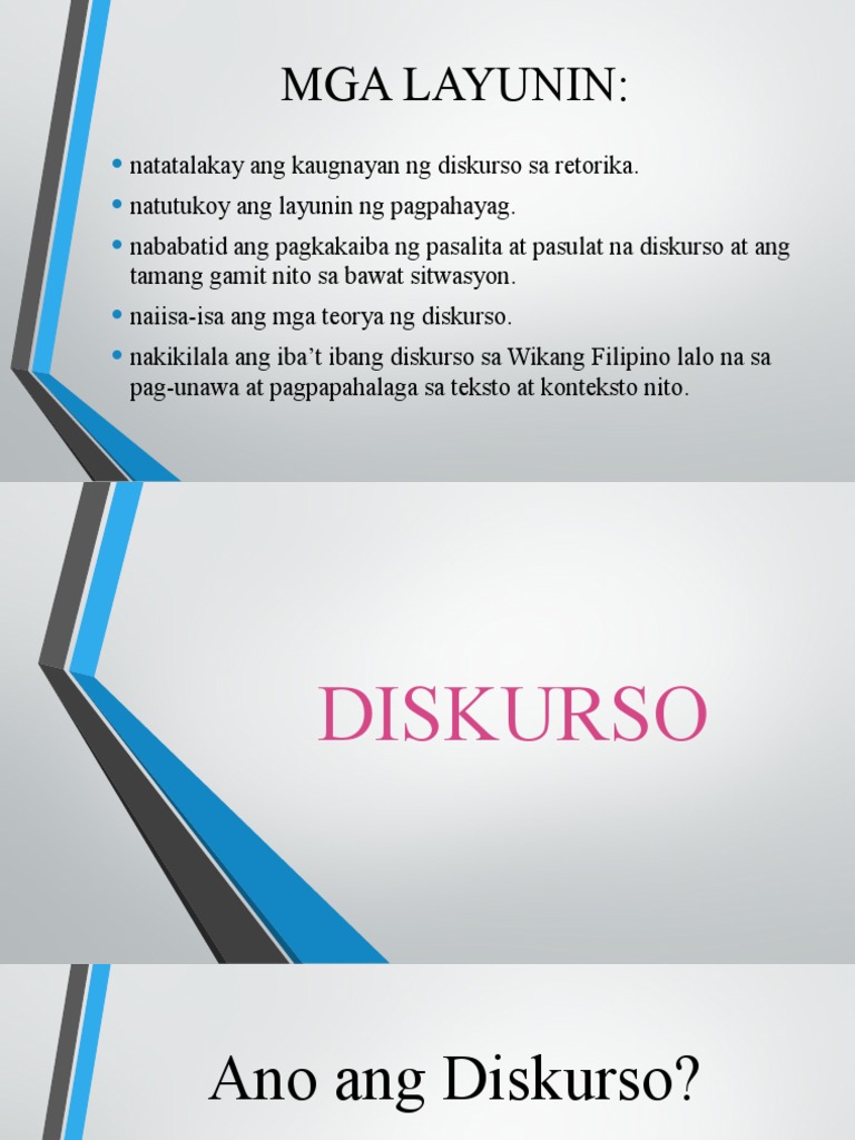Diskurso Pinal | PDF