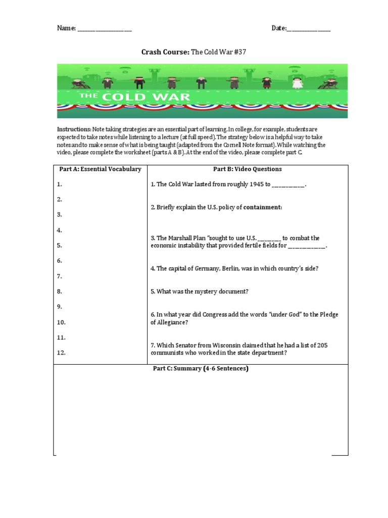 Microsoft Word - Crash Course 37 PDF | PDF | Learning | Unrest