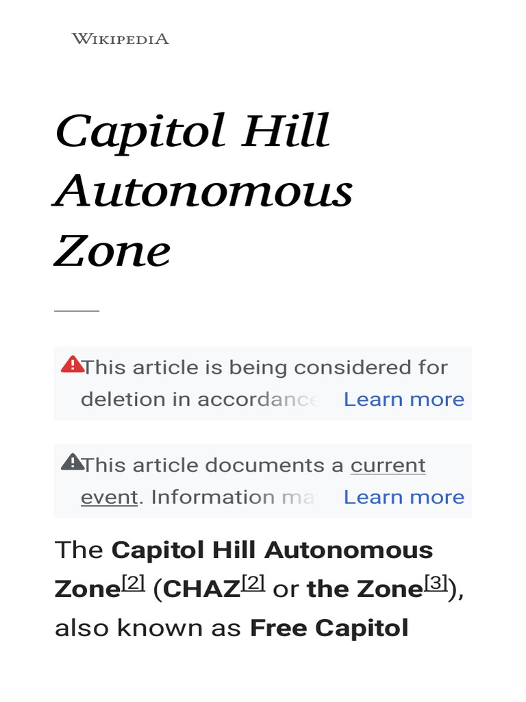 Capitol Hill Autonomous Zone Overview | PDF | Seattle | Police Brutality