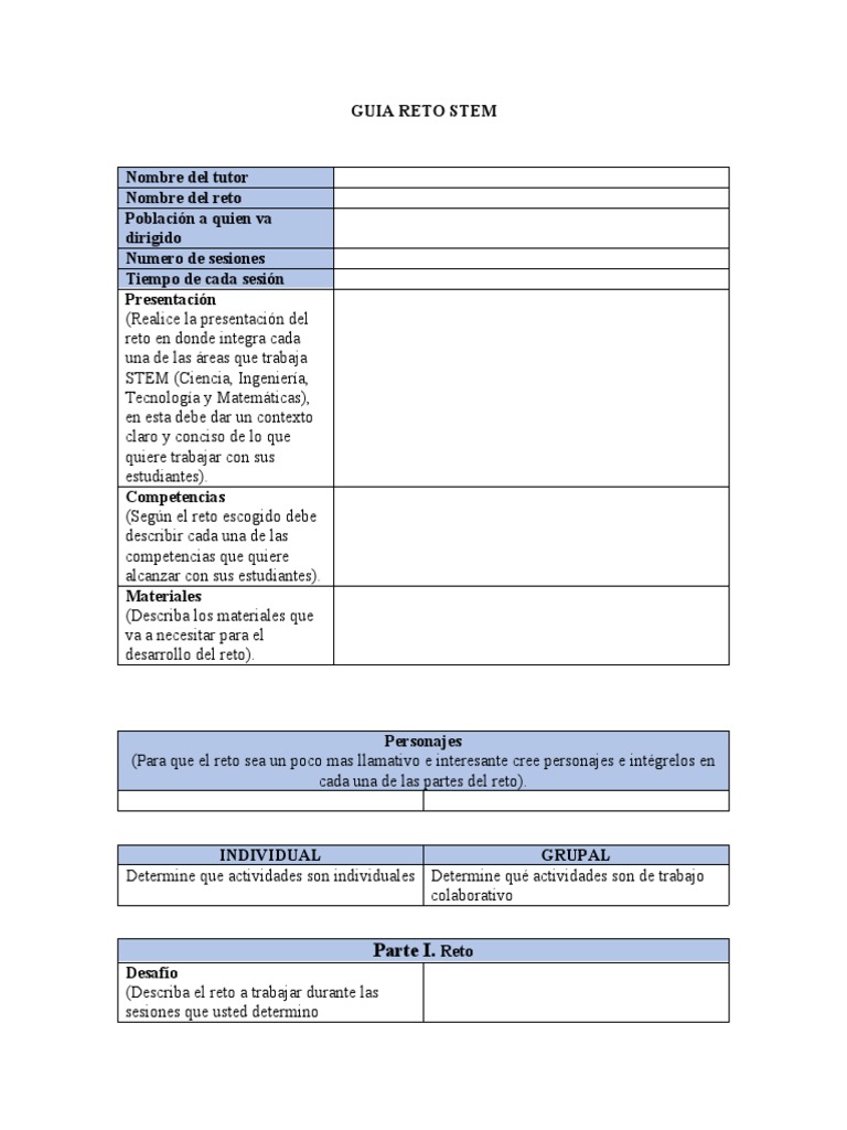 Propuesta Reto STEM | PDF | Ciencia, Tecnología, Ingeniería y ...
