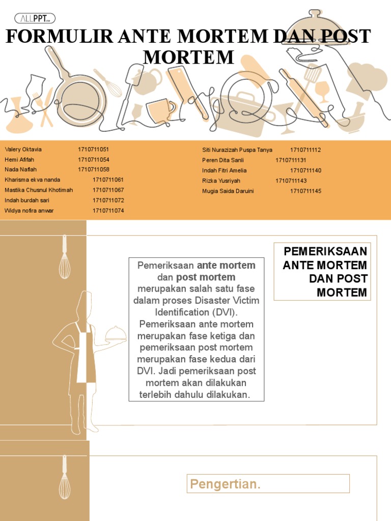 Antemortem Postmortem Kelompok 2 | PDF