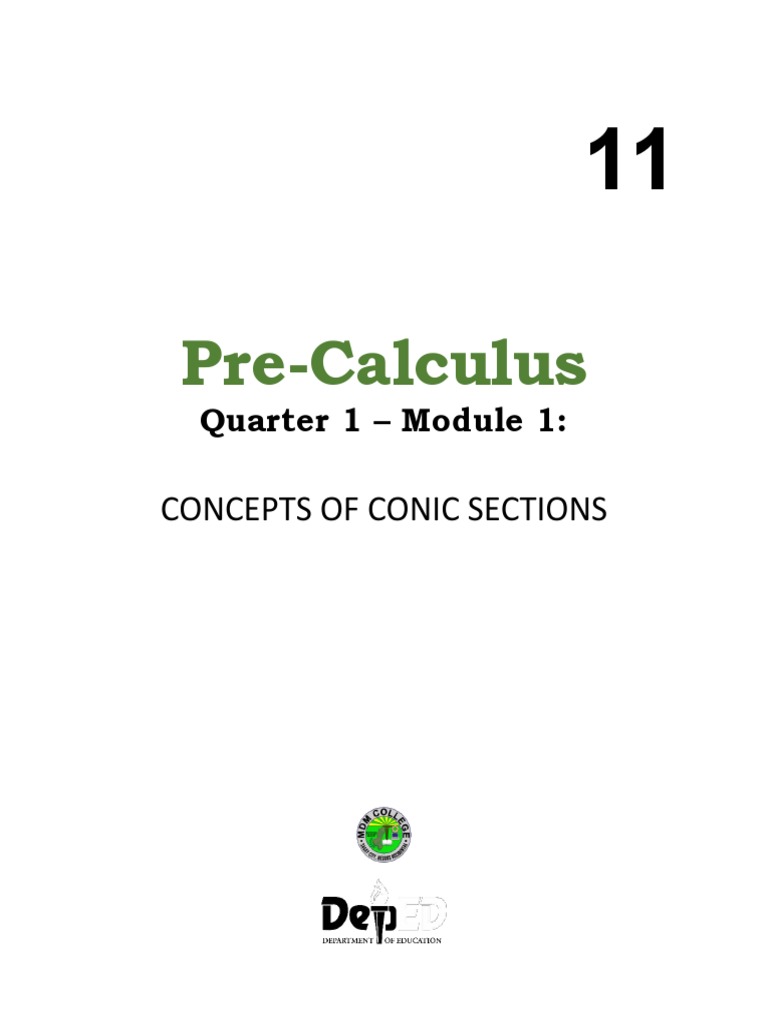 Concepts of Conic Sections | PDF | Geometry | Analytic Geometry