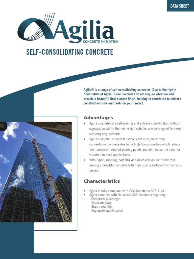 A Fluid Future: Introducing Agilia Self-Consolidating Concrete | PDF ...