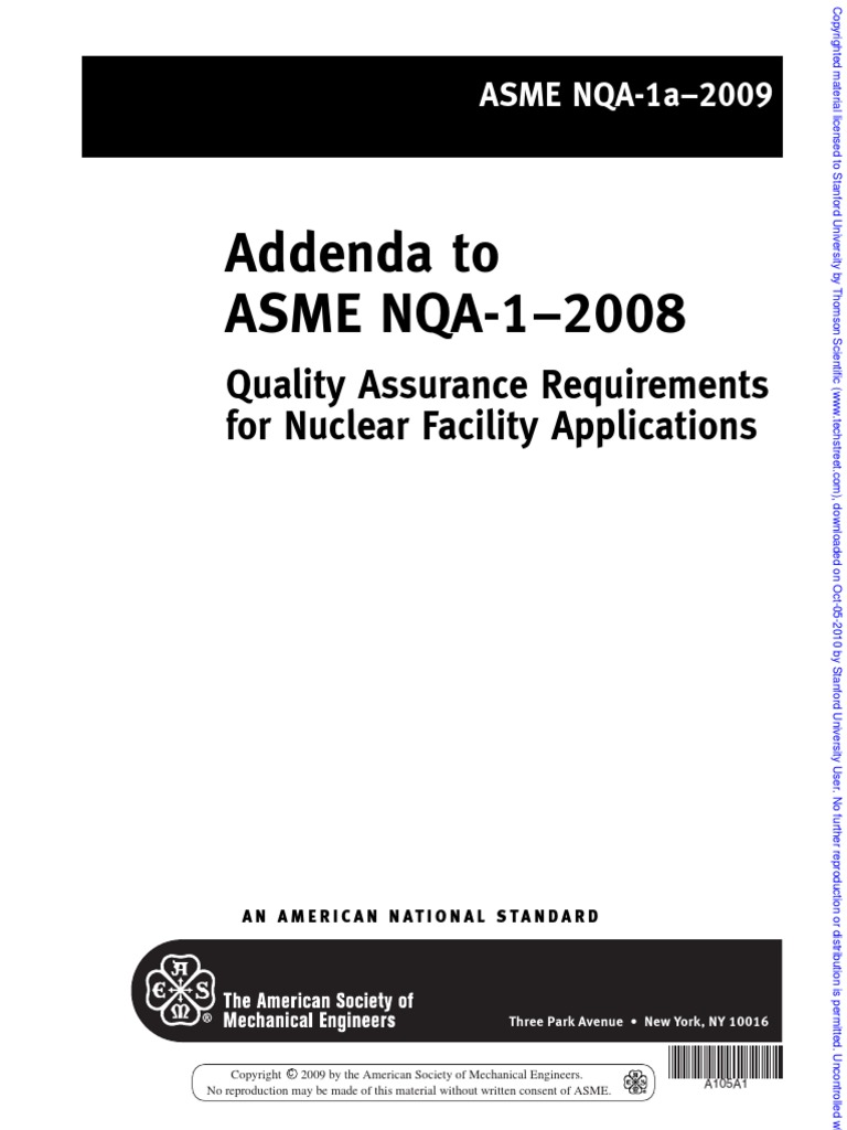 NQA-1 Addn-A 2009 PDF | PDF | Audit | Computing And Information Technology