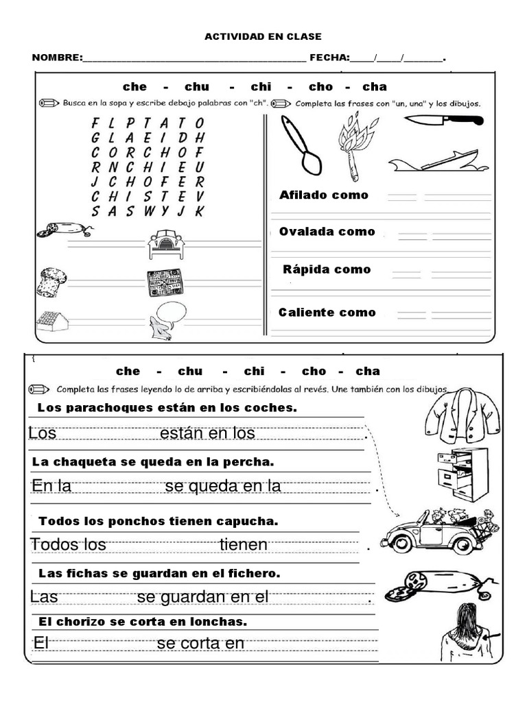 ACTIVIDAD EN CLASE CH | PDF