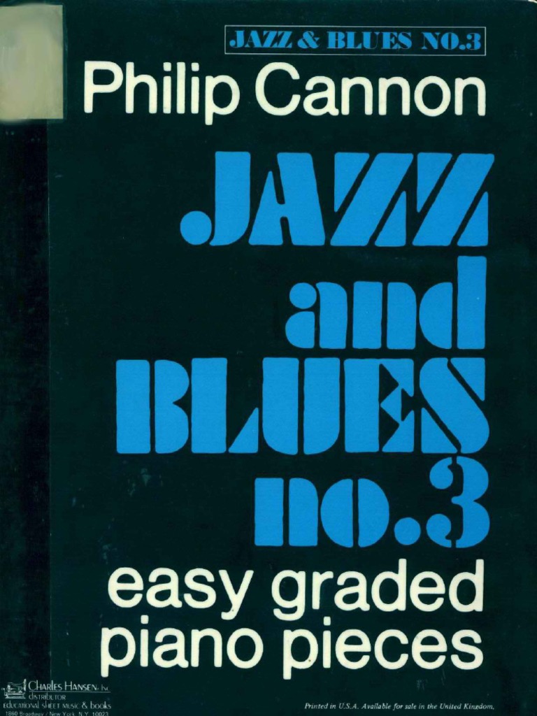 BD Album Philip Cannon - Jazz and Blues 3 - Easy Graded Piano Pieces ...