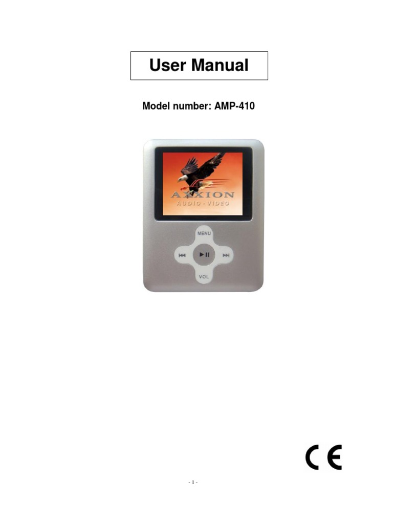 Axxion Amp-410 Im Eng | PDF | Directory (Computing) | Menu (Computing)
