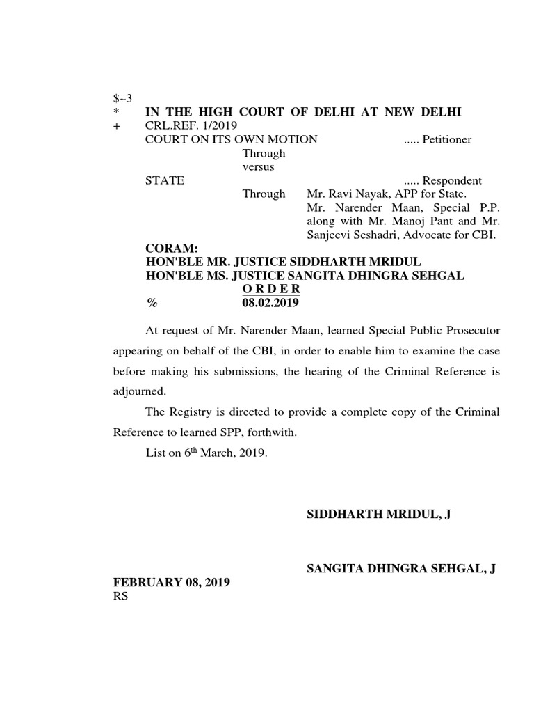 In The High Court of Delhi at New Delhi | PDF