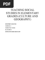 Module in Teaching Social Studies (Culture and Geography) | PDF ...