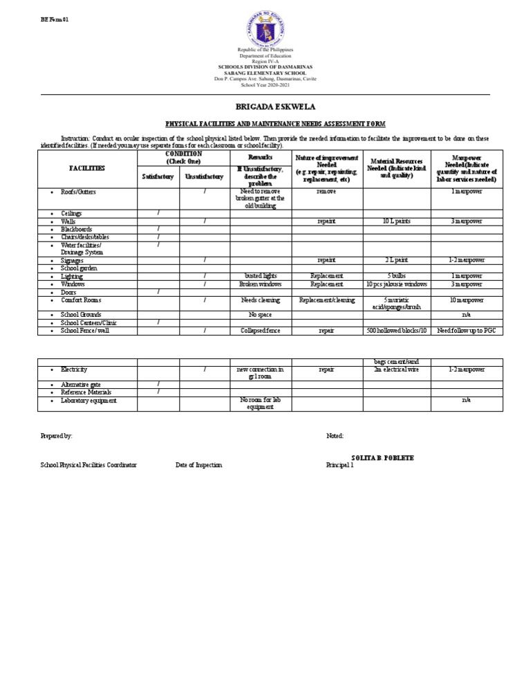 BE Form 1 | PDF | Building Engineering | Nature
