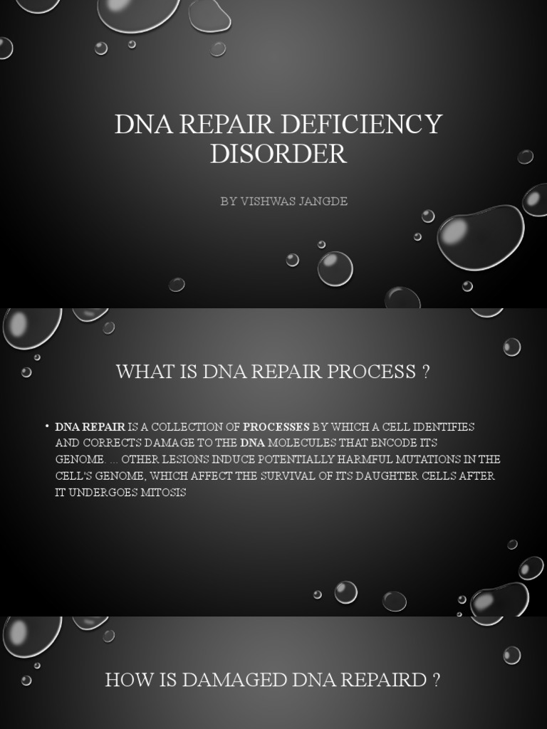 Dna Repair Deficiency Disorder | PDF