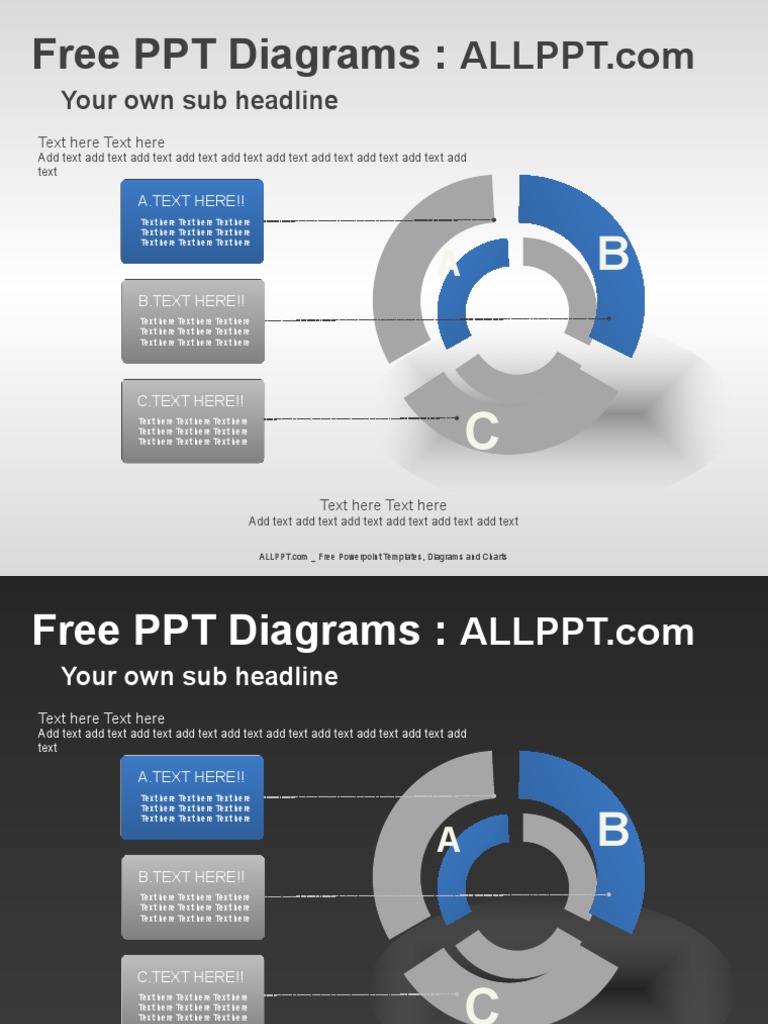 Free PPT Diagrams:: Your Own Sub Headline | PDF | Communication ...