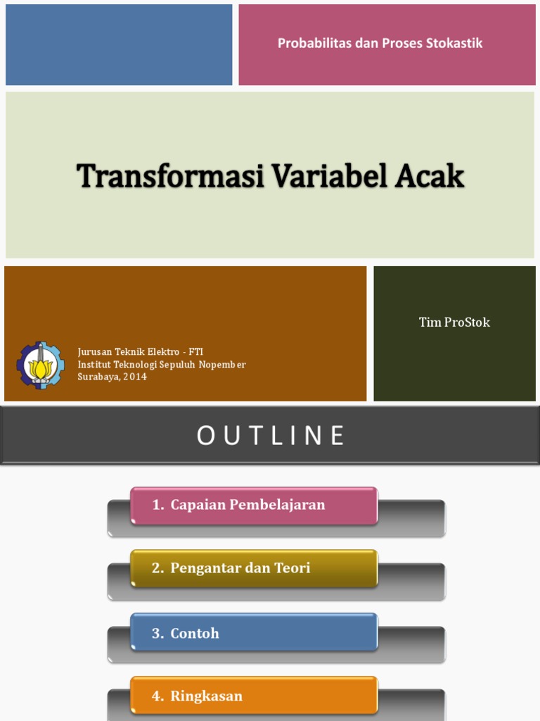 3.4 Transformasi Variabel Acak PDF | PDF
