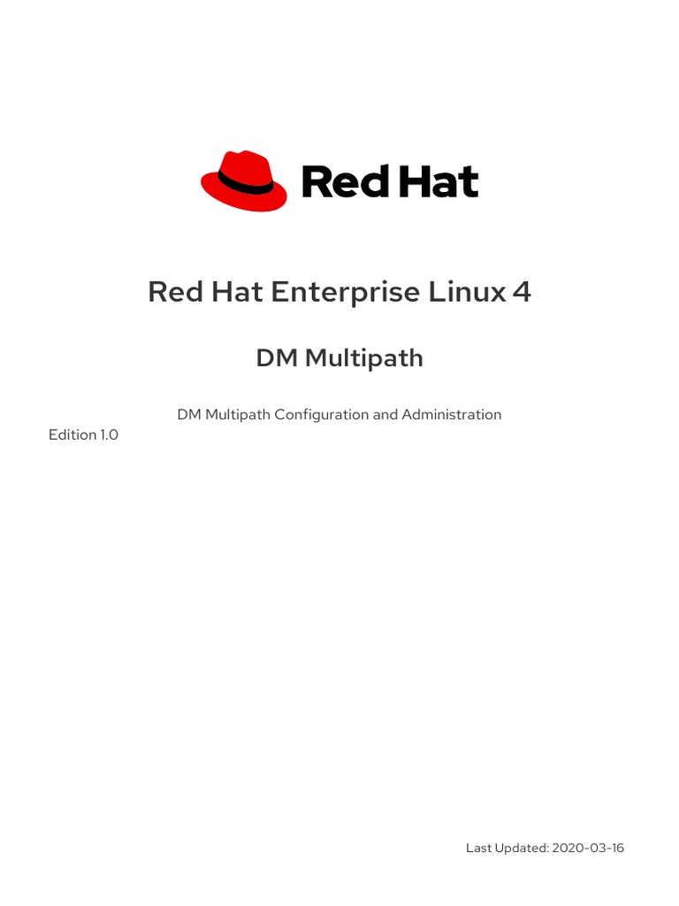 Red Hat Enterprise Linux 4: DM Multipath | PDF | Computer Cluster | Linux