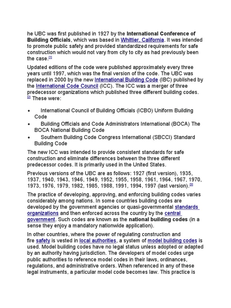 Building Officials, Which Was Based In: Whittier, California | PDF ...
