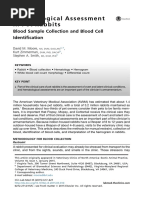 Blood Collection from Rabbit Ear Vein | PDF | Anesthesia | Blood Vessel