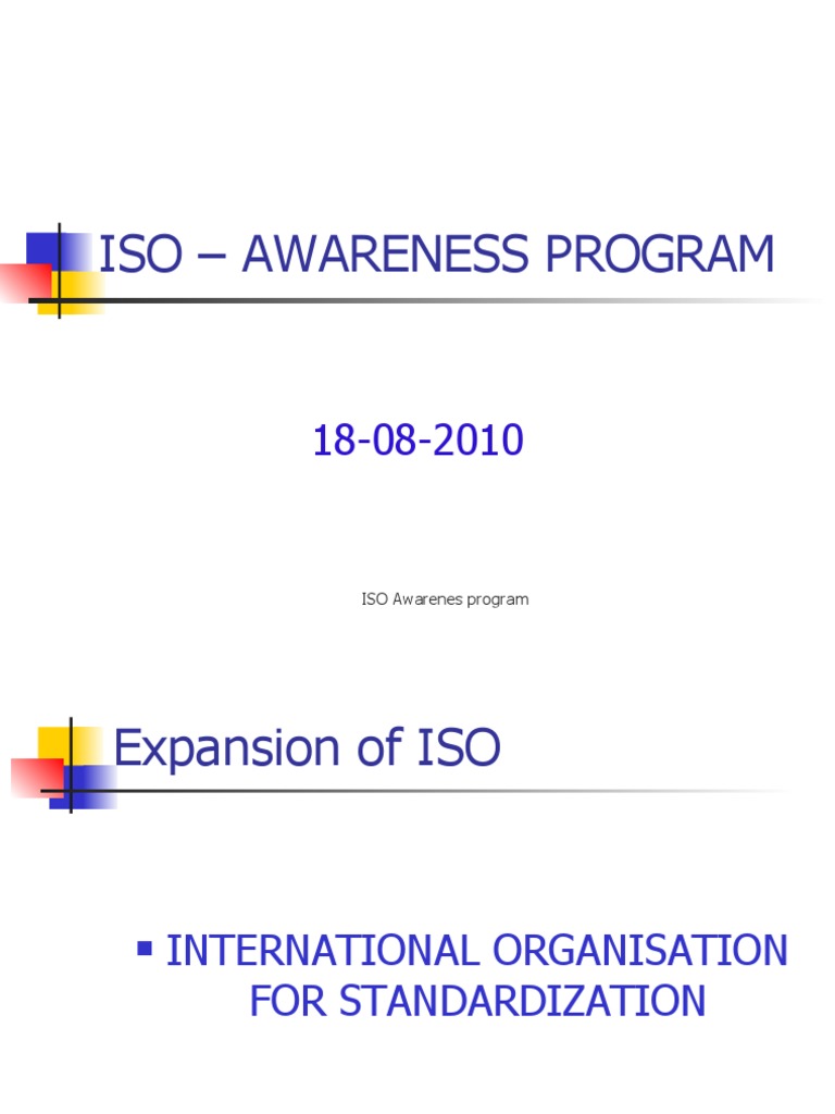 ISO Awareness Program Overview | PDF | Quality Management System ...