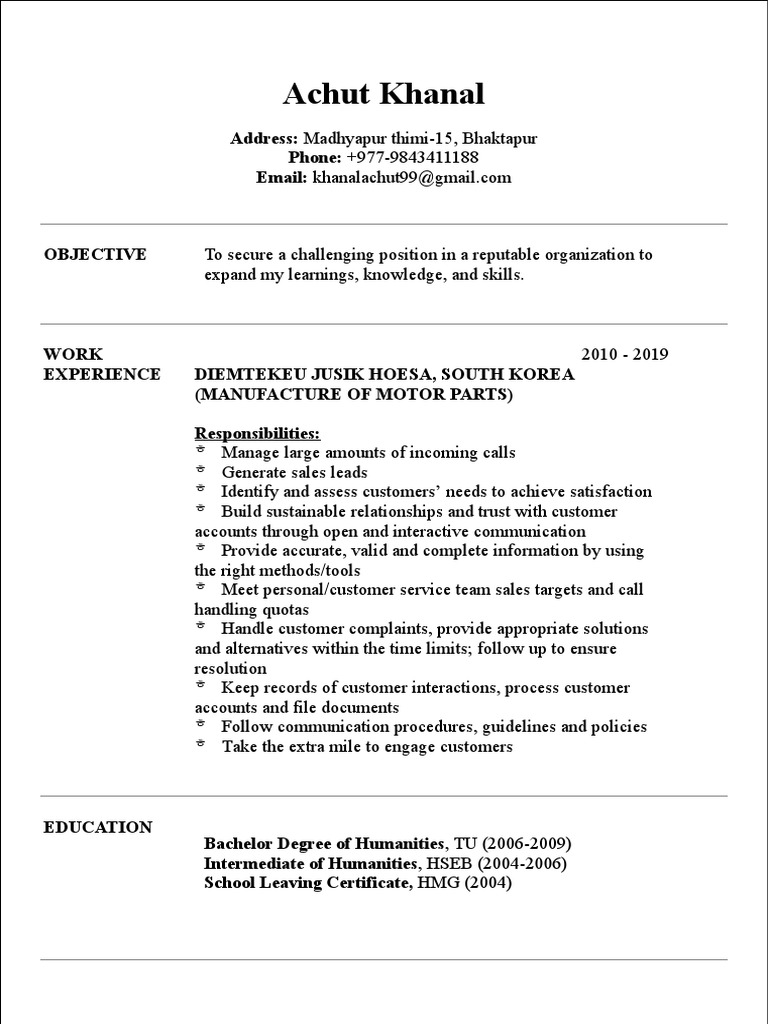 Achut Khanal | PDF | Sales | Communication