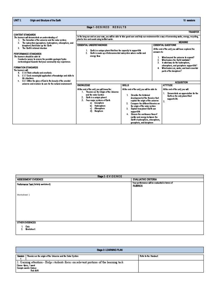 Earth Origin and Structure Overview | PDF | Universe | Stars
