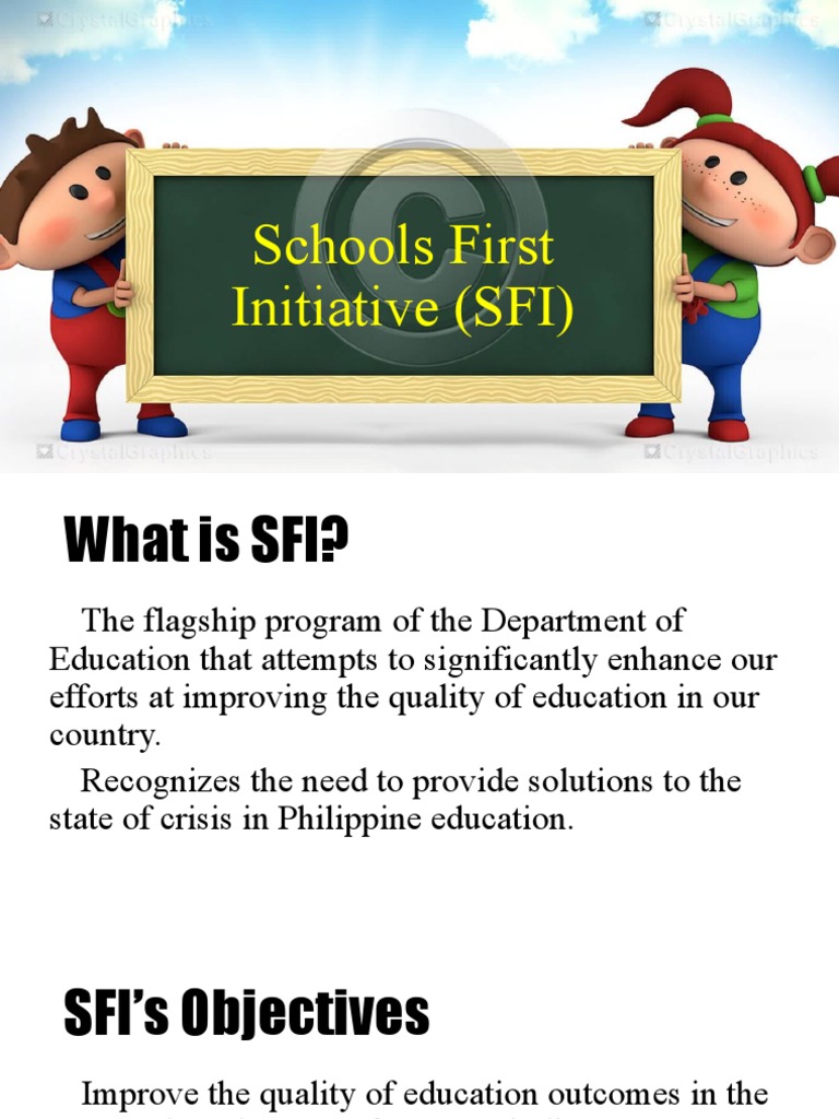 Schools' First Initiative (SFI) | Download Free PDF | Schools | Teachers