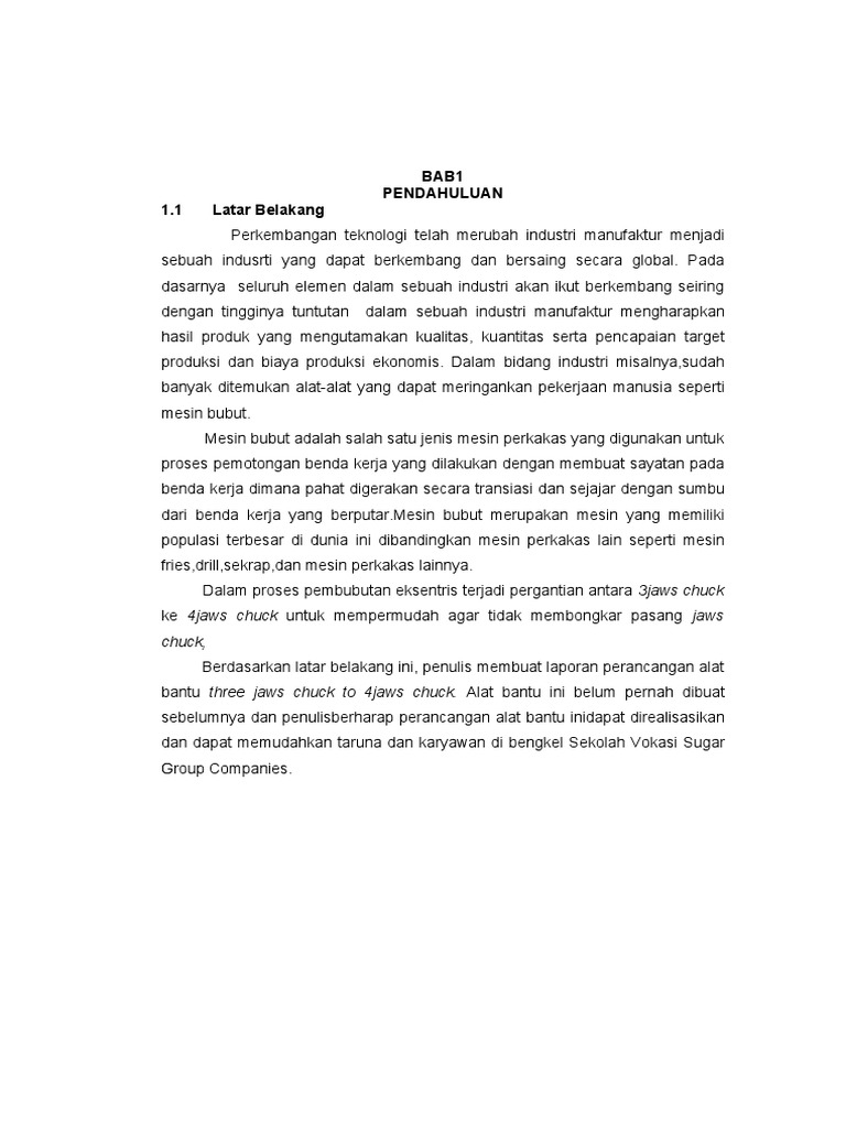 Bab 1 Bubut | PDF