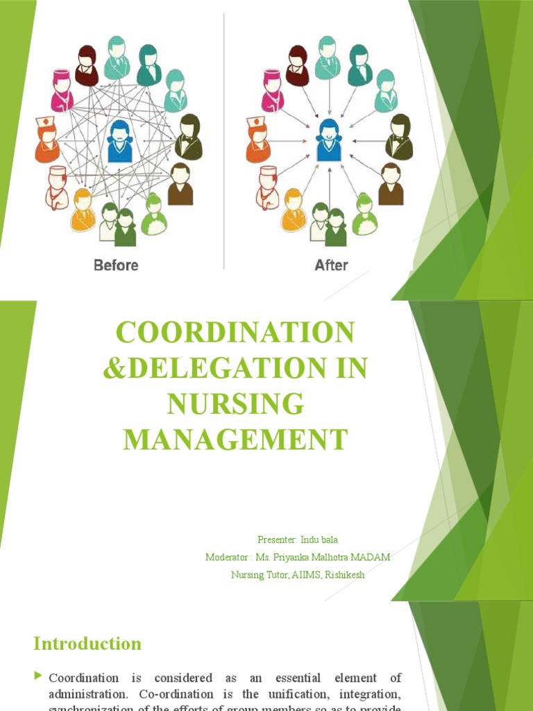 Coordination and Delegation in Nursing Management | PDF | Health Care ...