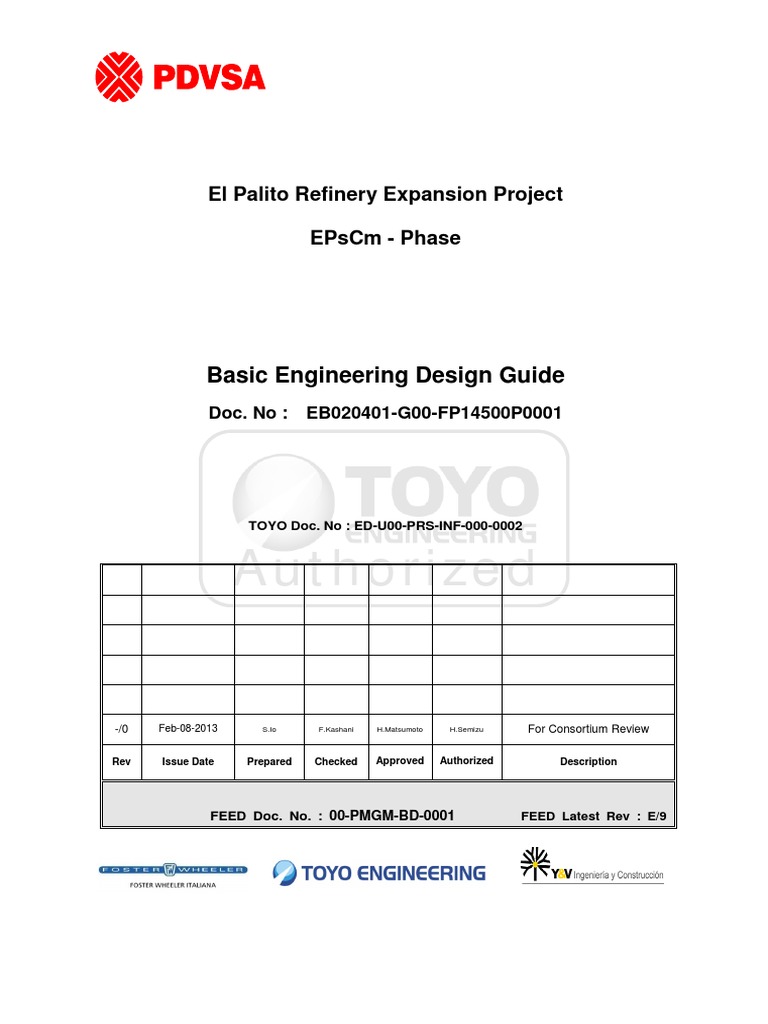 Design Engineering Guide | PDF | Oil Refinery | Pump