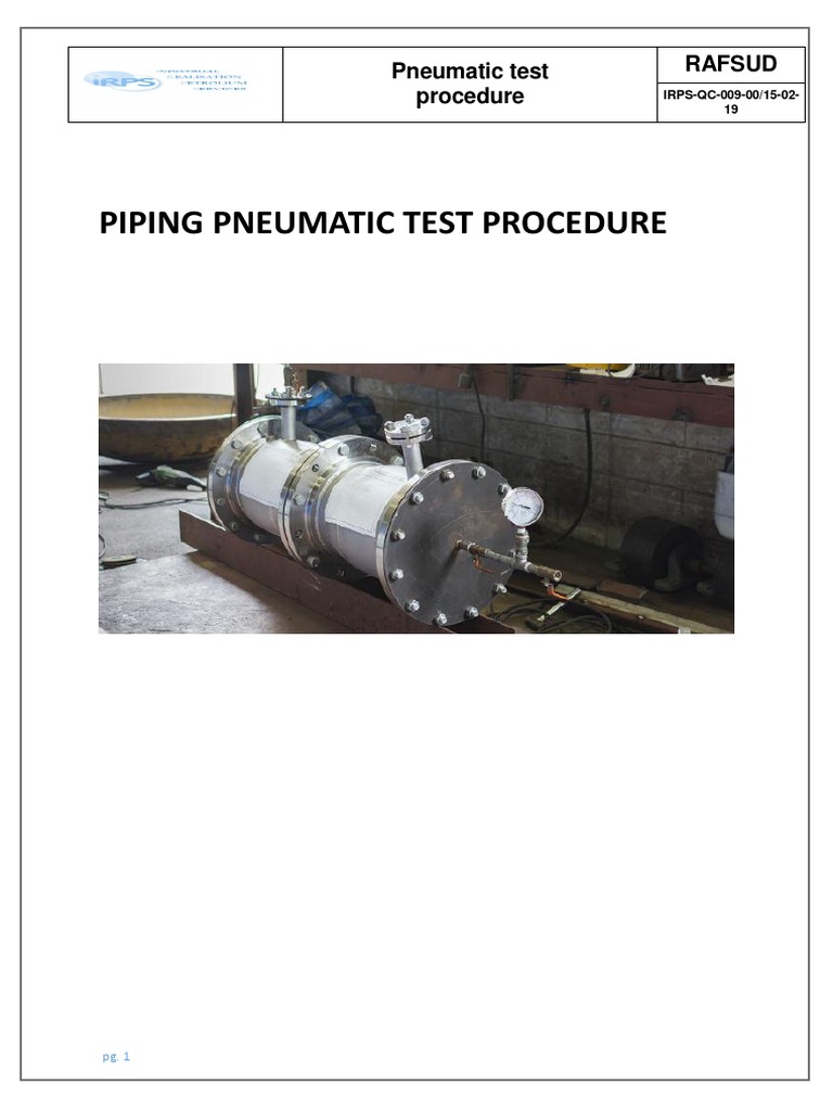 Pneumatic Test Pro | PDF | Gas Technologies | Materials
