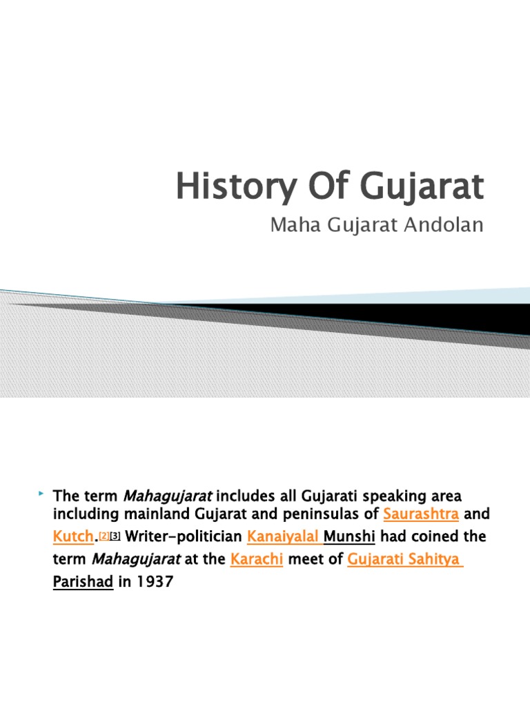 A Concise History of the Mahagujarat Movement and the Formation of the ...